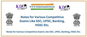 SSC GS Handwritten Notes - Polity - SSC CGL – KD Job Updates