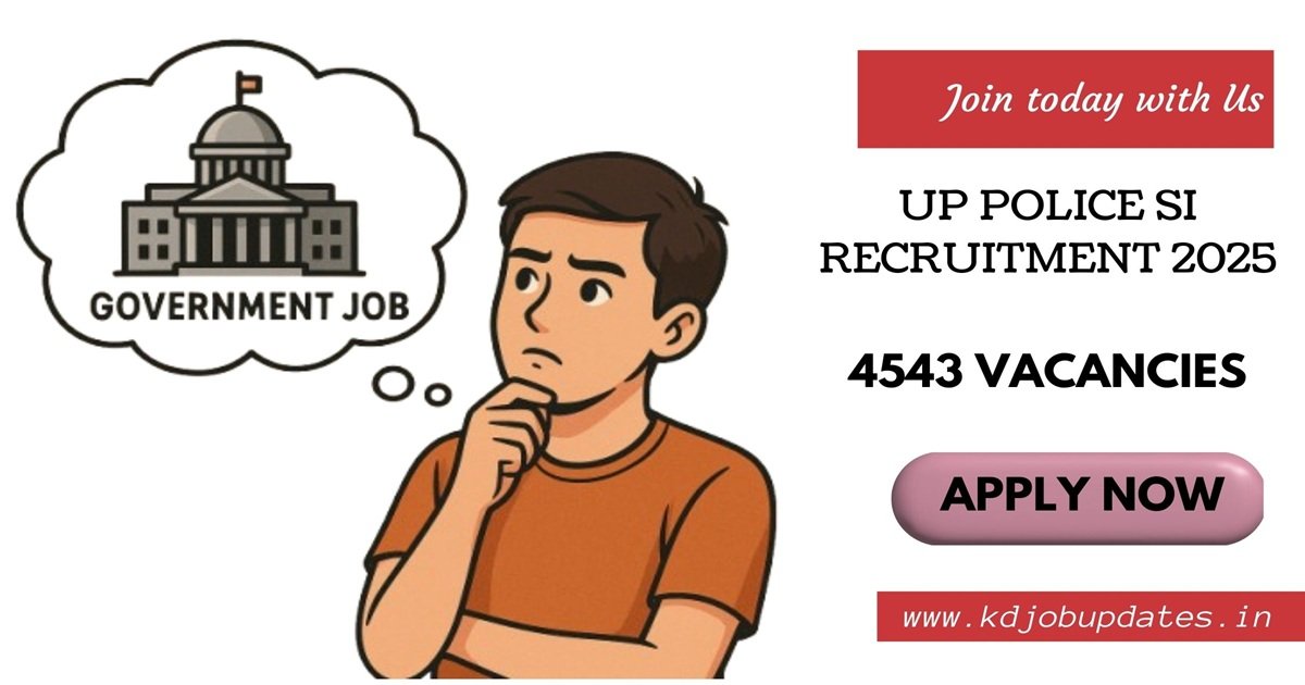 UP Police SI Recruitment 2025: 4543 Exciting Vacancies- Apply Now – KD ...